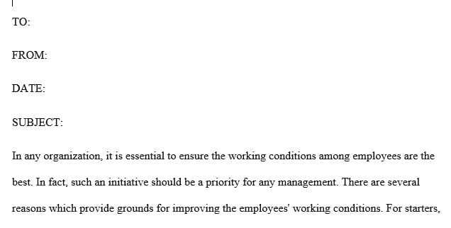 Write a justification memo persuading your audience that your idea is ...