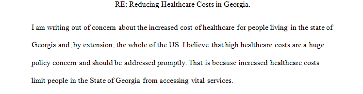 Craft a letter to one of your legislators. You may choose to write a ...