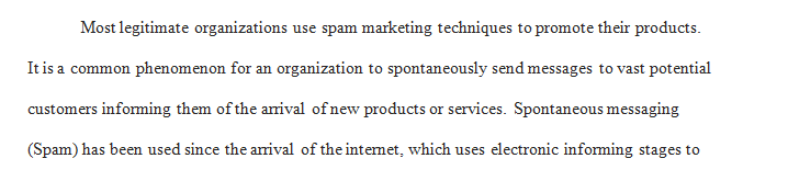 Describe a hypothetical situation in which a legitimate organization ...