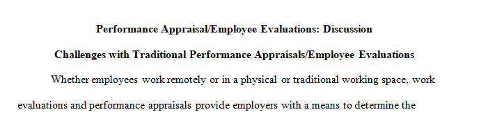 Identify three challenges when it comes to traditional performance ...