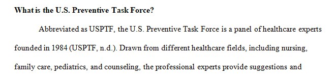 What is the U.S. Preventive Task Force (USPTF - yourhomeworksolutions.com