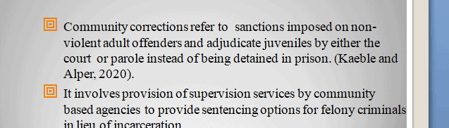 Imagine you work for a community corrections agency, and you are ...