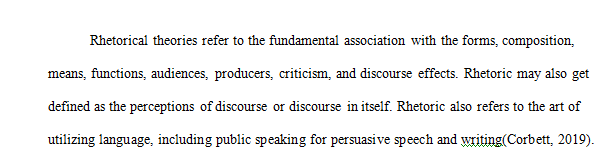 Select appropriate models of the rhetorical concept from the examples ...