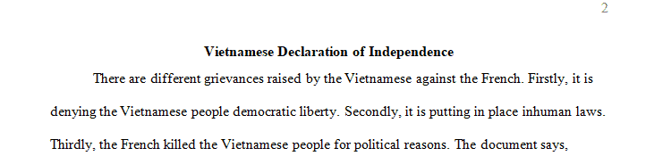 [Solved] Read the Declaration of Independence of the Democratic ...