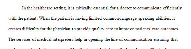 [Solved] The standards for health care interpreter training and their ...
