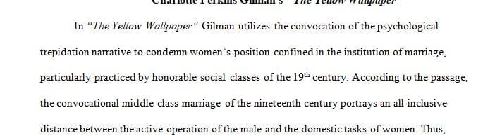 Read Charlotte Perkins Gilman's the Yellow Wallpaper ...