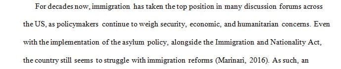 One policy approach is to ban immigration into the United States ...