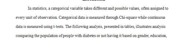 [Solved] Calculate the appropriate descriptive statistics for the following variables ...