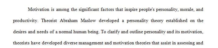 Maslow's Theory of Growth Motivation - yourhomeworksolutions.com