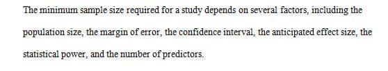 [Solved] Calculate the minimum sample size - yourhomeworksolutions.com