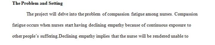 Identify a specific evidence-based practice proposal topic for the capstone project ...