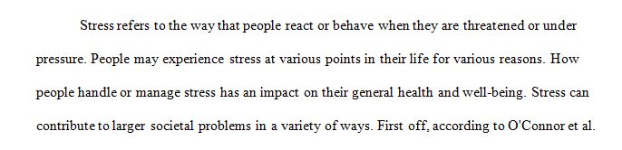 [Solved] Individuals who effectively manage high levels of stress are generally physically and ...