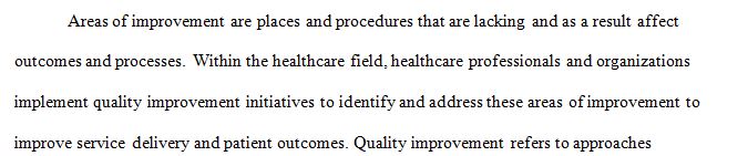 [Solved] Identify improvement opportunities based on performance measurement ...