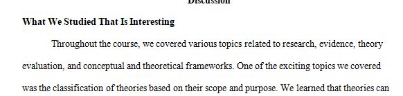 Reflection papers are designed to formally consider what you have been learning ...