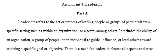 [Solved] Describe charismatic leadership in your own words. - yourhomeworksolutions.com