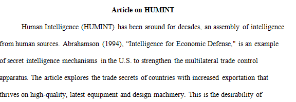 [Solved] Better balance of exposure across all the intelligence ...