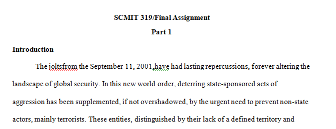 Write a research paper addressing the global terrorism issues ...